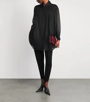 FRAME Silk-cotton Organza Swing Mini Dress
