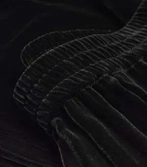 FRAME Velvet Plaza Wide-leg Trousers