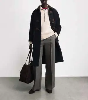 Sandro Houndstooth Wide-leg Trousers