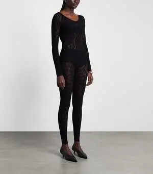 Wolford Net Infinite Rose Jumpsuit
