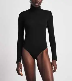Wolford Mesh Ribbed Seamless Bodysuit