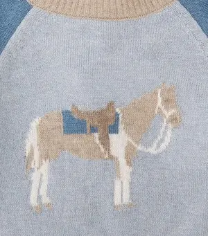 PATACHOU Intarsia Horse Sweater