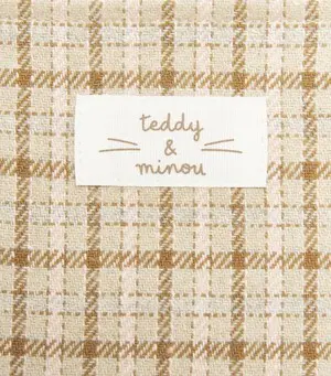 TEDDY & MINOU Gingham T-shirt And Salopettes Set