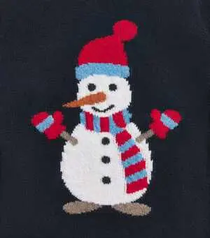 PER TE Wool-cashmere Snowman Sweater