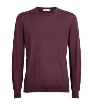 Johnstons Of Elgin Superfine Cashmere Sweater - Red