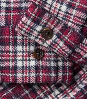 Johnstons Of Elgin Wool-cashmere Check Capercaillie Overshirt