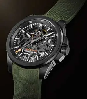 NORQAIN Dlc Stainless Steel Independence Skeleton Watch