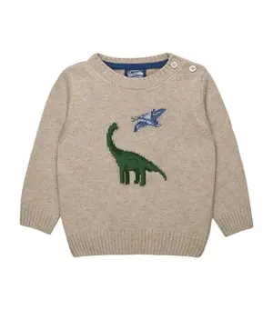 Trotters Dippy And Pterodactyl Sweater - Neutral