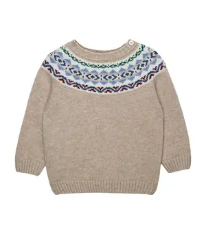 Trotters Frankie Fair Isle Sweater - Neutral