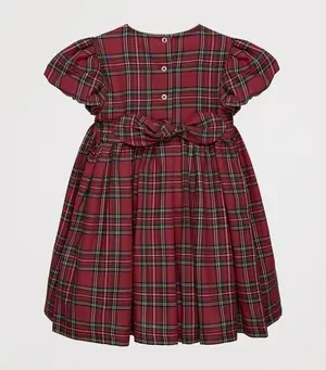 Trotters Cotton Tartan Smocked Isla Dress