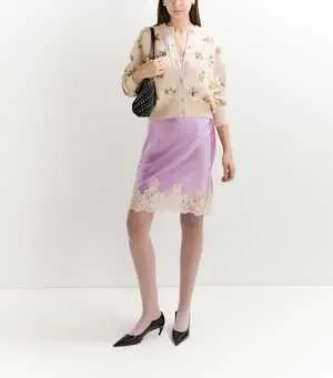 Rabanne Merino Wool Floral Embellished Cardigan