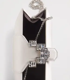 Rodo Silk-satin Jewel Tube Clutch Bag