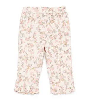 LOUISE MISHA Cotton Floral Floflo Trousers - Ivory