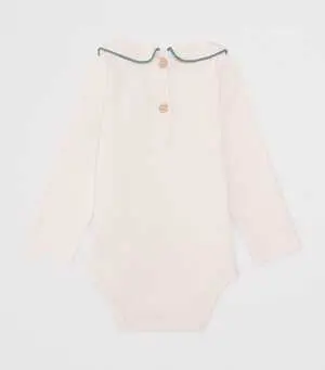 MORI Bamboo-blend Embroidered Bodysuit