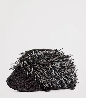 Staud Fringed Porcupine Clutch Bag