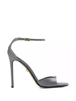 ALEVI MILANO Bar 110 Crystal-embellished Satin Sandals - Grey