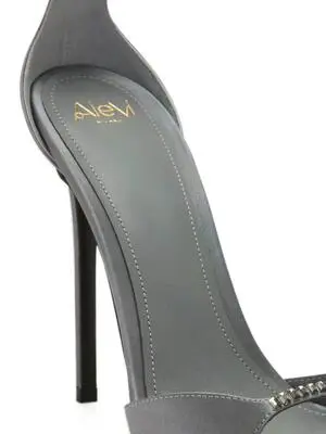 ALEVI MILANO Bar 110 Crystal-embellished Satin Sandals
