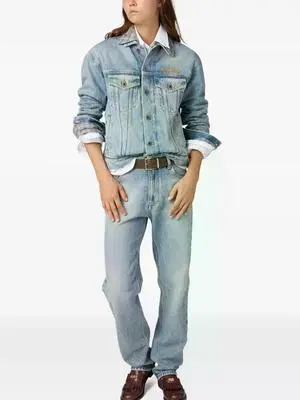 Miu Miu Denim Blouson Jacket - Blue