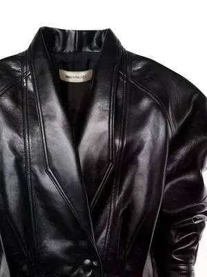 NINEMINUTES Shawl-lapel Pleated Jacket