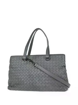 Bottega Veneta Intrecciato Tote Bag - Grey