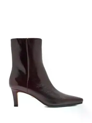Veronica Beard Agnes Ankle Boots - Red