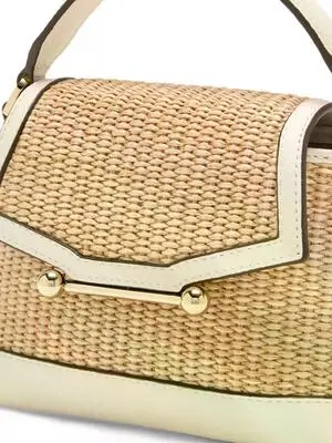 Strathberry Mini Mosaic Woven Raffia Tote Bag