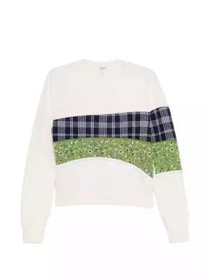 Loewe X Cosima Von Bonin Logo-embroidered Sweater - Neutrals