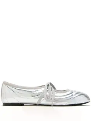 Jw Pei Erika Ballet Flats - Silver