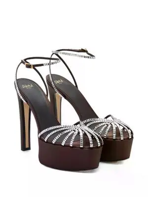 ALEVI MILANO Eva Crystal-embellished Platform Sandals