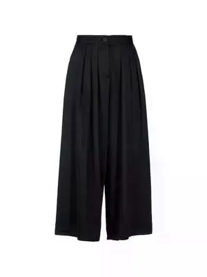 TESSITURA Pleated Oversized Trousers - Black