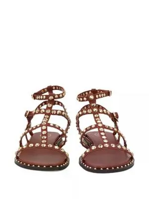 Ash Cage-design Studded Sandals