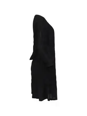 Diane Von Furstenberg Brenna Wrap Mini Dress - Black