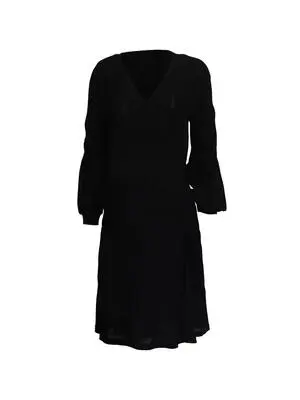 Diane Von Furstenberg Brenna Wrap Mini Dress - Black
