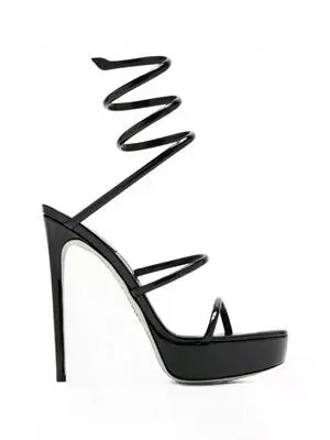 Rene Caovilla Cleo Patent-leather Sandals