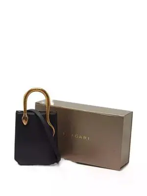BVLGARI Mini Serpentine Leather Tote Bag