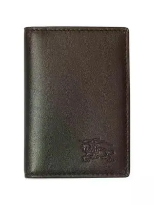 Burberry Pop Check Folding Card Case - Brown