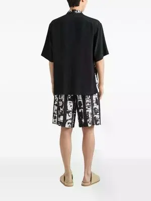 Givenchy Bermuda Shorts With Photographic Negative Print