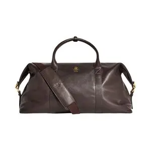 Kith Vintage Textured Leather Duffle Bag 'kindling