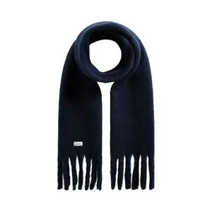 Kith Chunky Tassel Mohair Scarf 'nocturnal - Blue