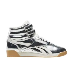 REEBOK Wmns Freestyle Hi Metallic Chalk Gum - Silver
