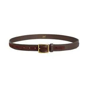 Kith Two-tone Smooth Leather & Suede Belt 'kindling - Brown