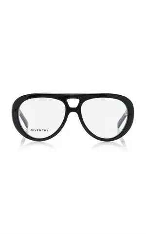 Givenchy Bold Oval-frame Acetate Optical Glasses - Black