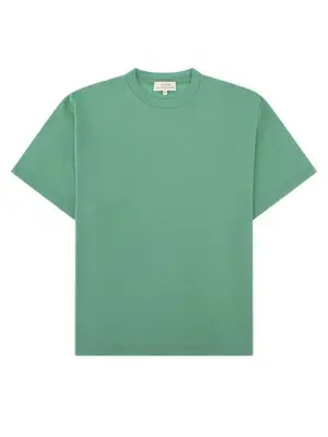Studio Nicholson T-shirt "andie" In Jersey Di Lana - Green