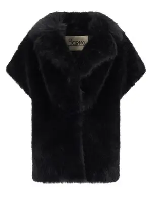 Herno Gilet In Faux Fur
