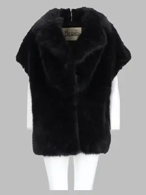 Herno Gilet In Faux Fur