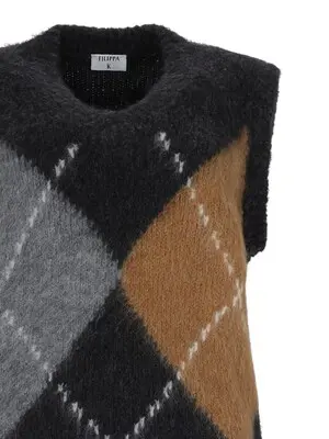 Filippa K Gilet A Quadri In Alpaca