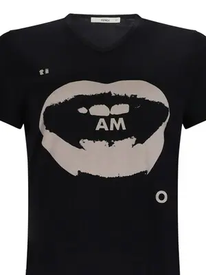 Fendi T-shirt Con Stampa "ti Amo