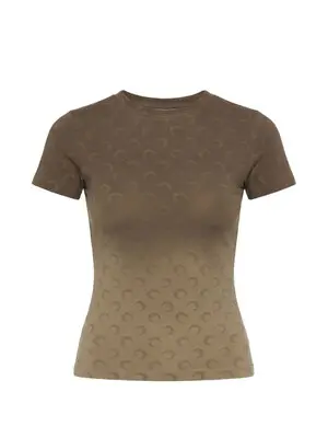 MARINE SERRE Faded Moon Cotton T-shirt