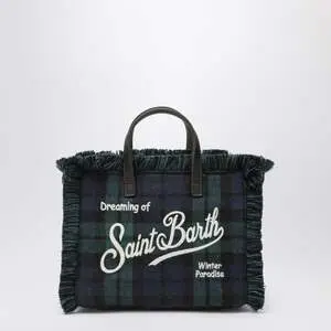 MC2 SAINT BARTH Vanity Mini Tartan Wool-blend Shoulder Bag - Multicolor