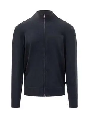 BOSS H-federo 100% Cashmere Knitwear - Dark Blue